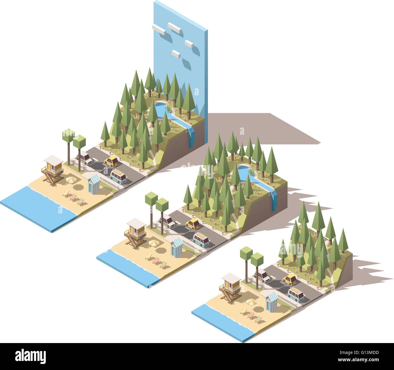 Road sea coast landscape Cut Out Stock Images & Pictures - Alamy