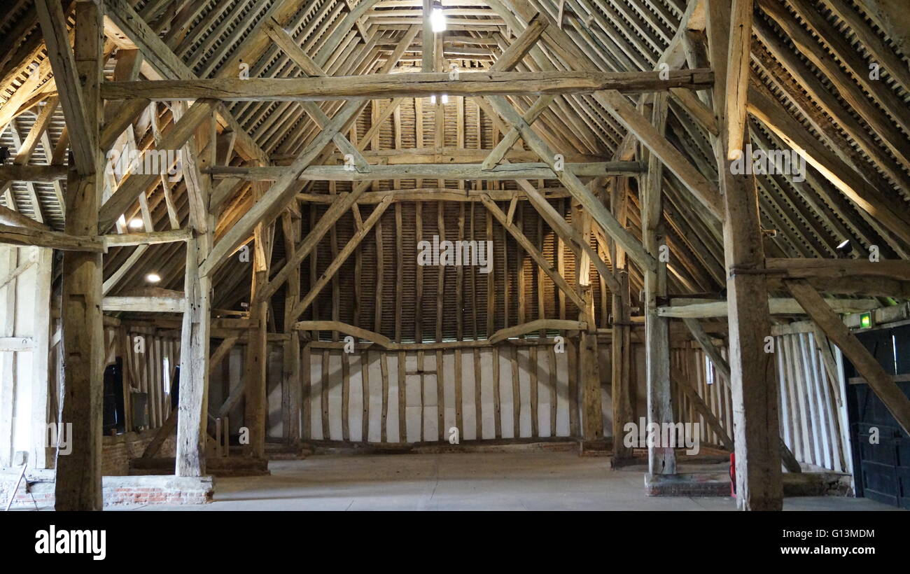 The barley barn, built by the Knights Templar 1205-1235 Temple Cressing ...