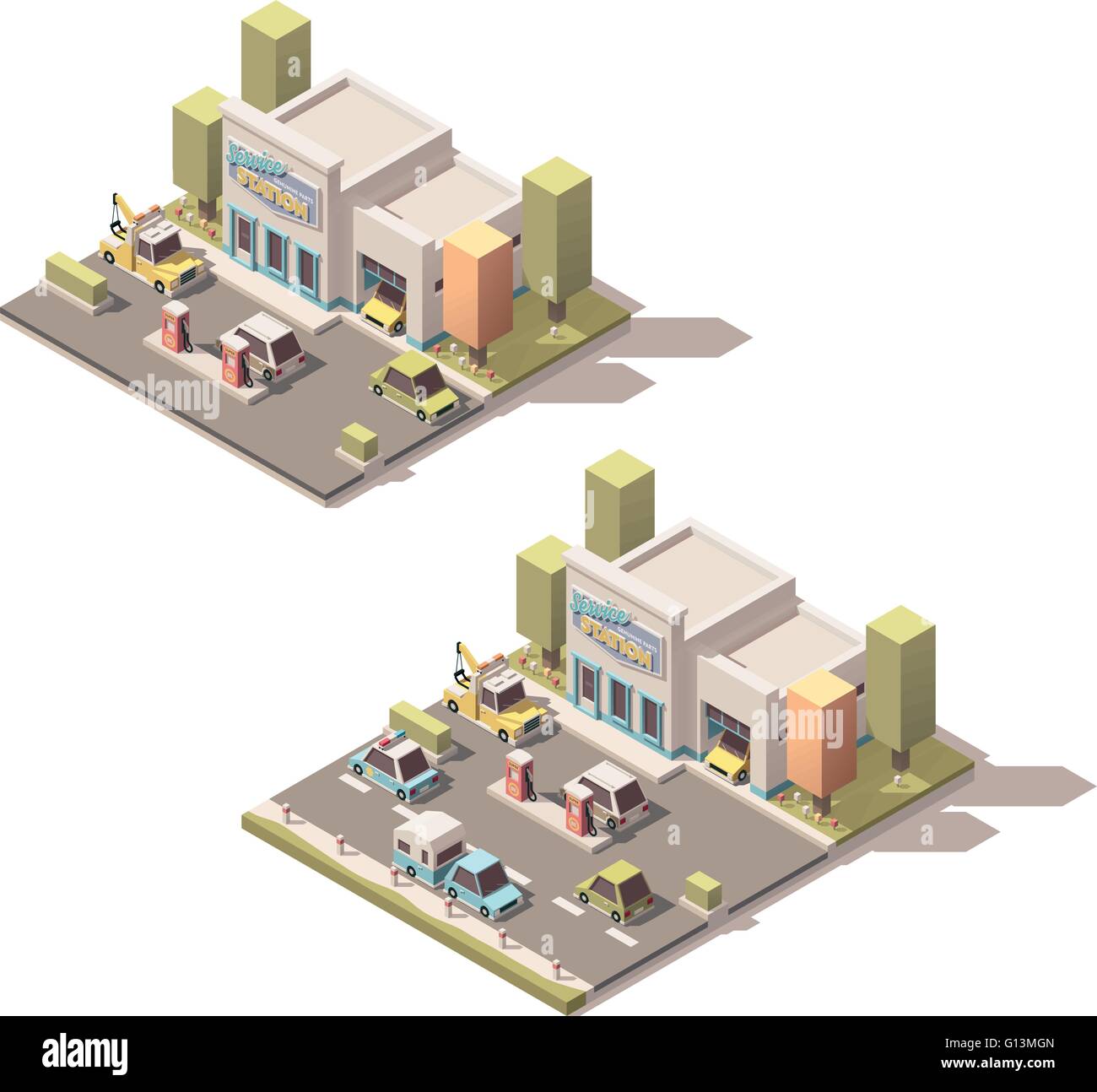 Vector isometric car Service Stock Vector Image & Art - Alamy