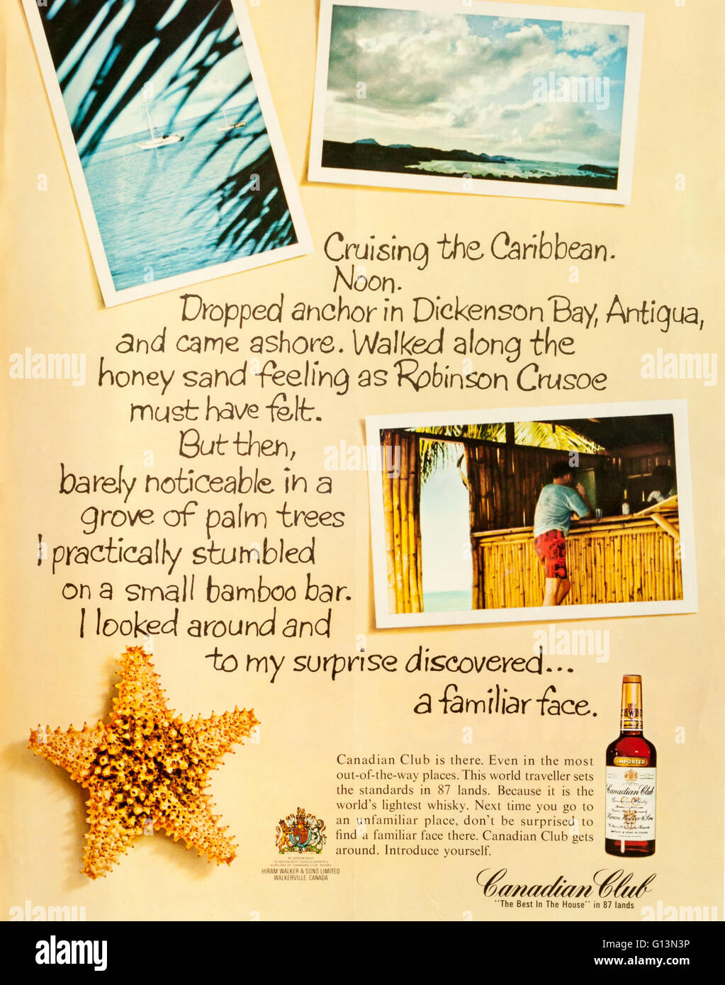 Whisky advertisement 1960s hi-res stock photography and images - Alamy