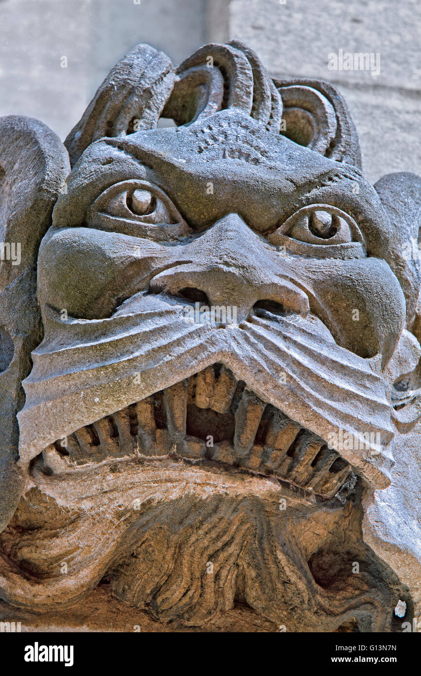 UK Oxford Carved Gargoyle Figure Stock Photo - Alamy