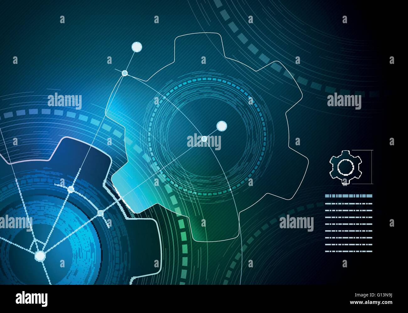 Vector technological infographic layout design. Elements are layered ...