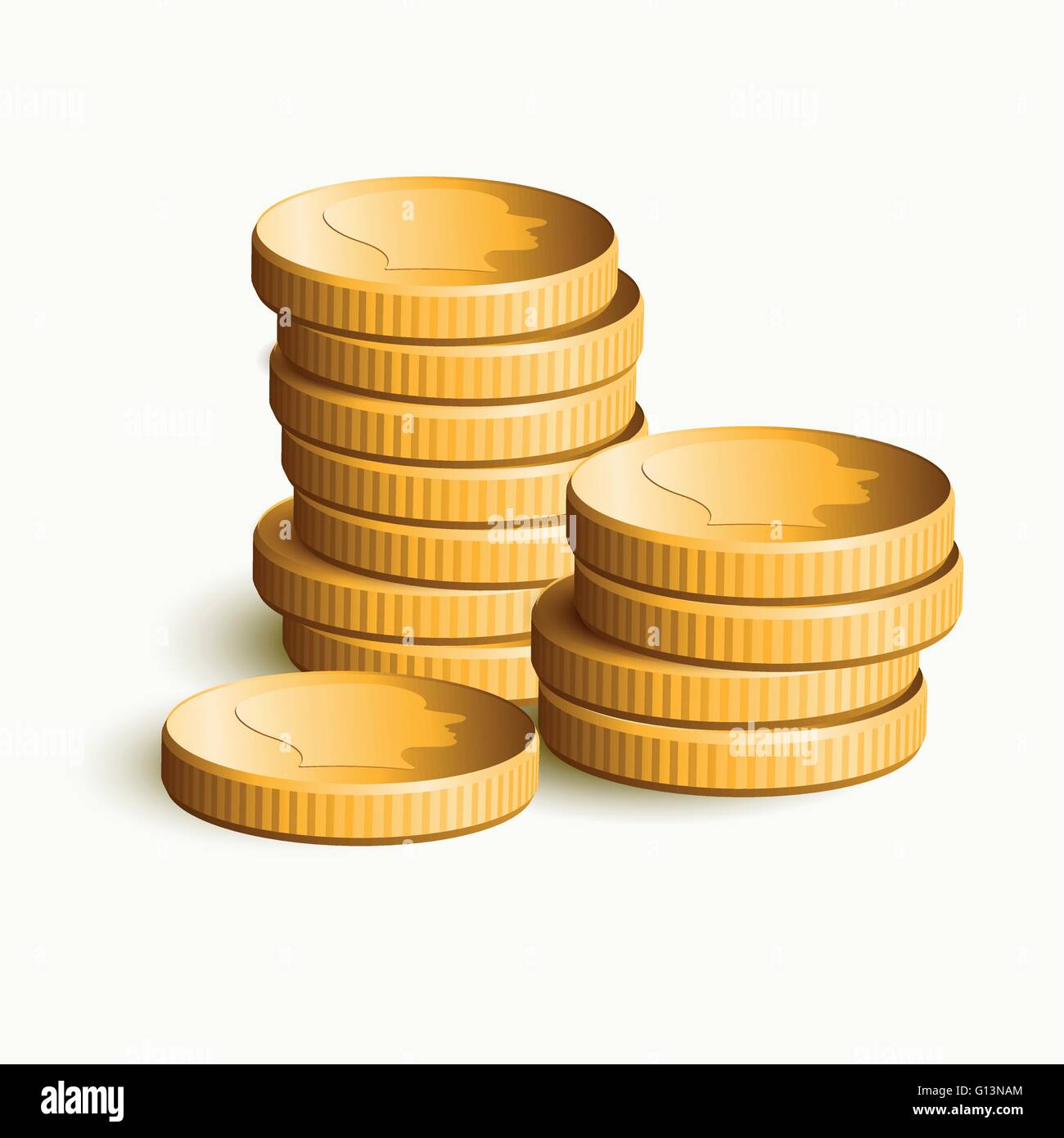 Gold coin vector vectors hi-res stock photography and images - Alamy