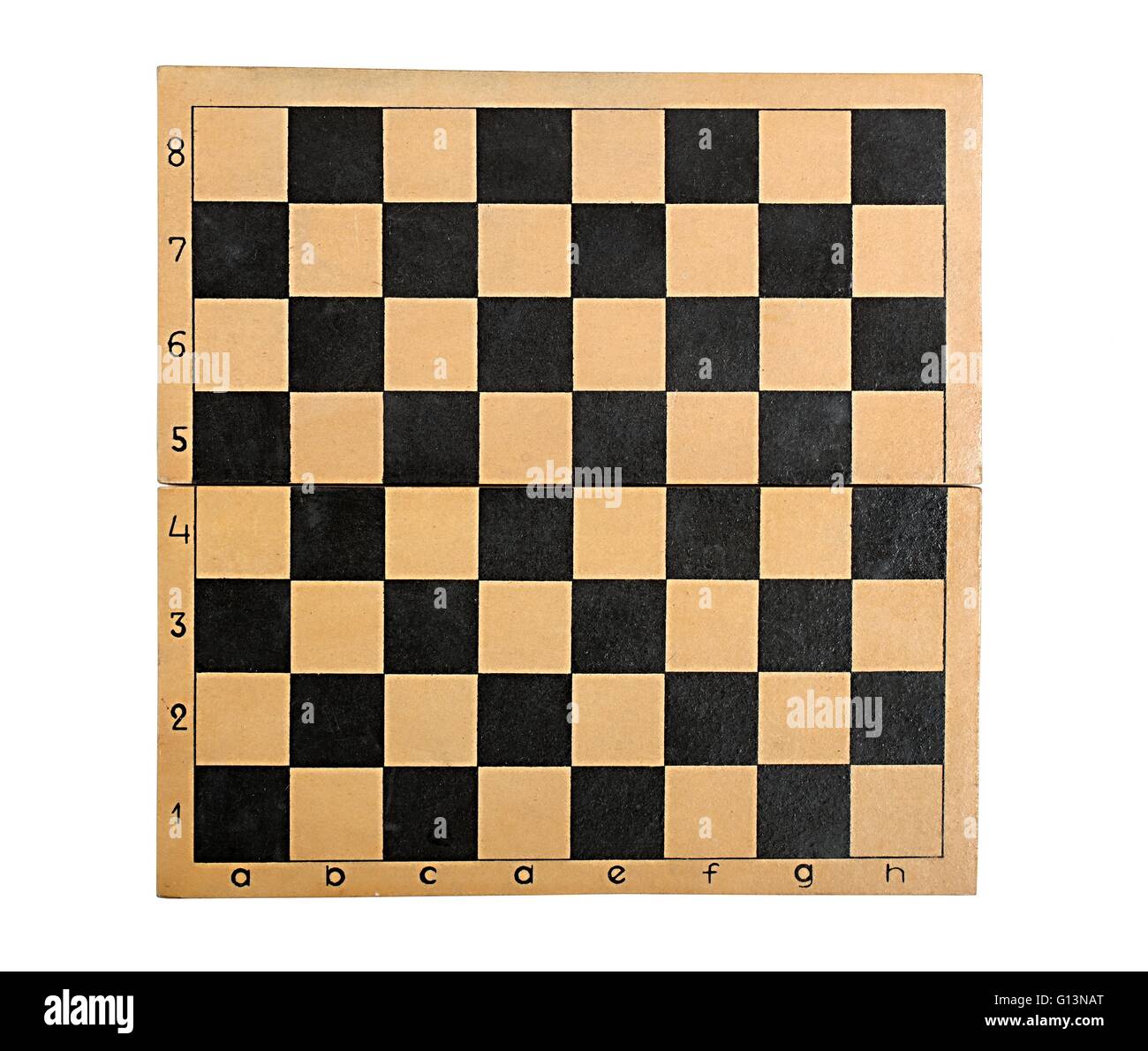 Old empty chessboard Stock Photo - Alamy