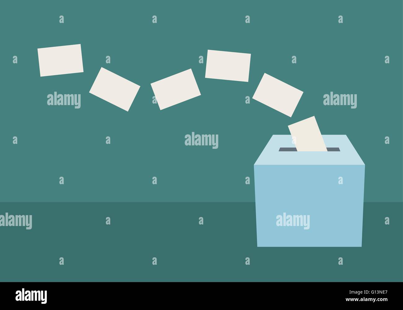 Ballot box vector illustration Stock Vector Image & Art - Alamy