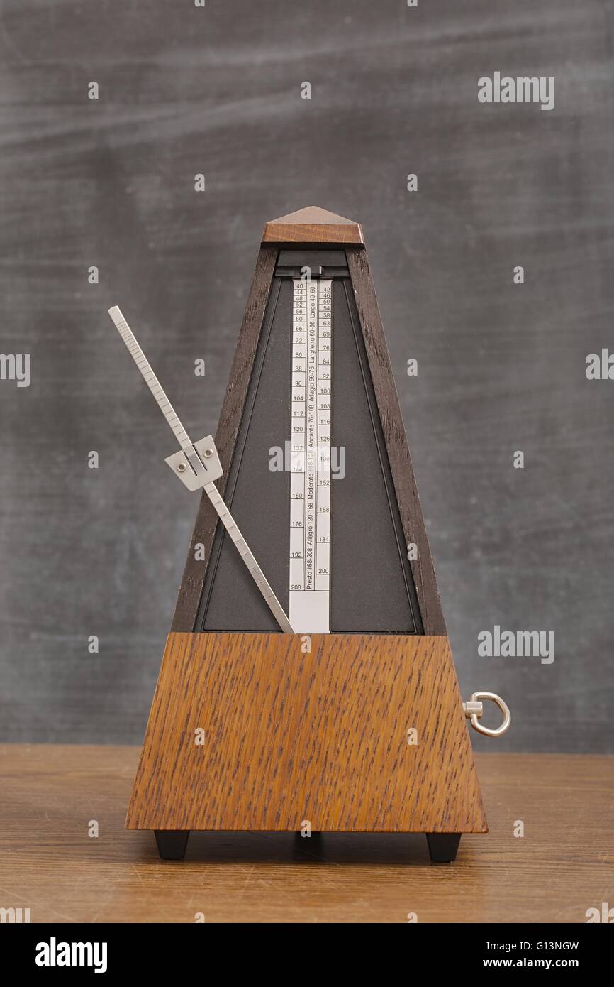 Old Classic Metronome Stock Photo - Alamy