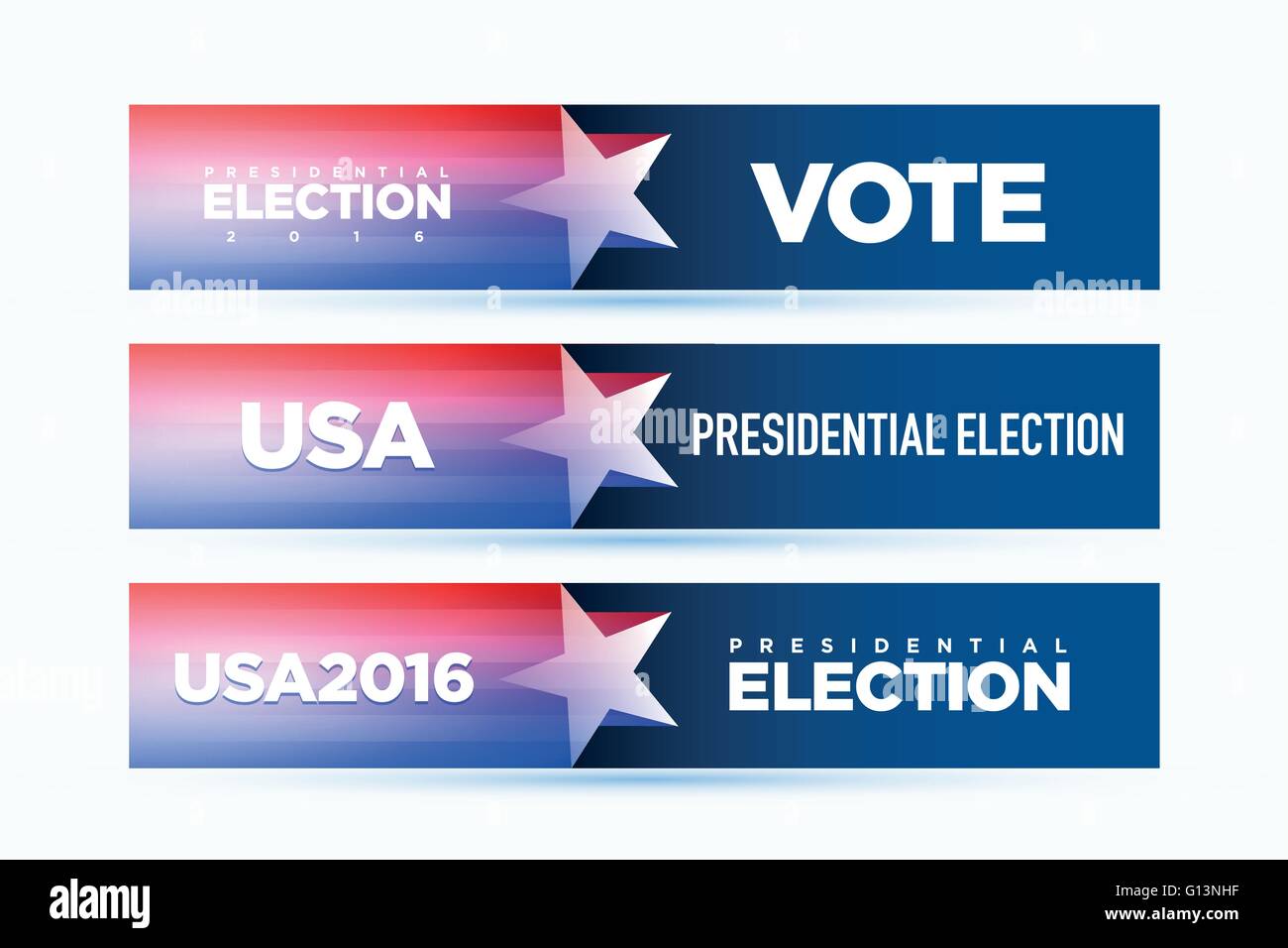 Vector banner for presidential election 2016 Stock Vector Image & Art ...