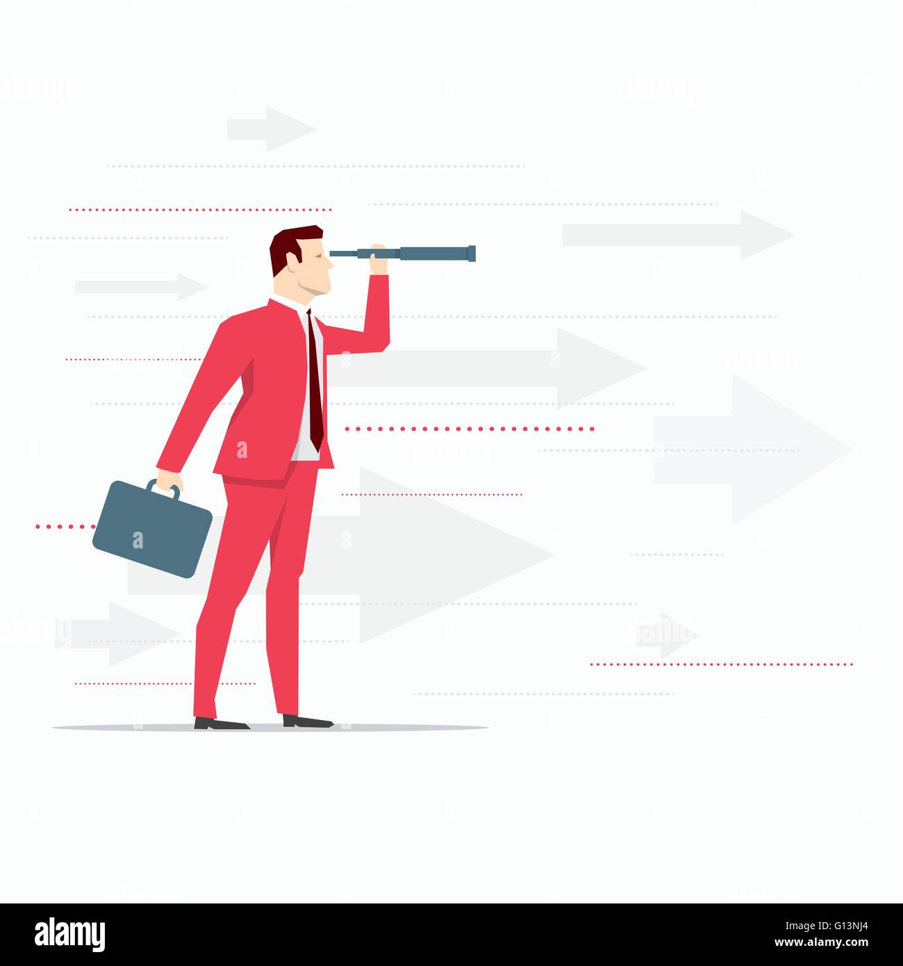 Look through a telescope Stock Vector Images - Alamy