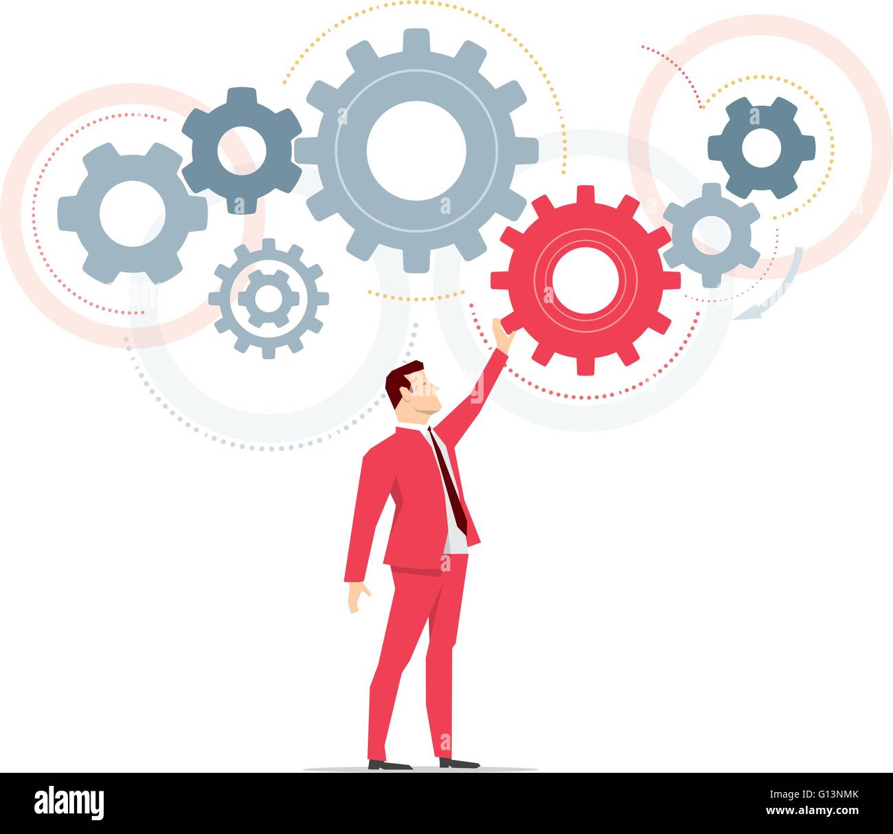Gear success Stock Vector Images - Alamy