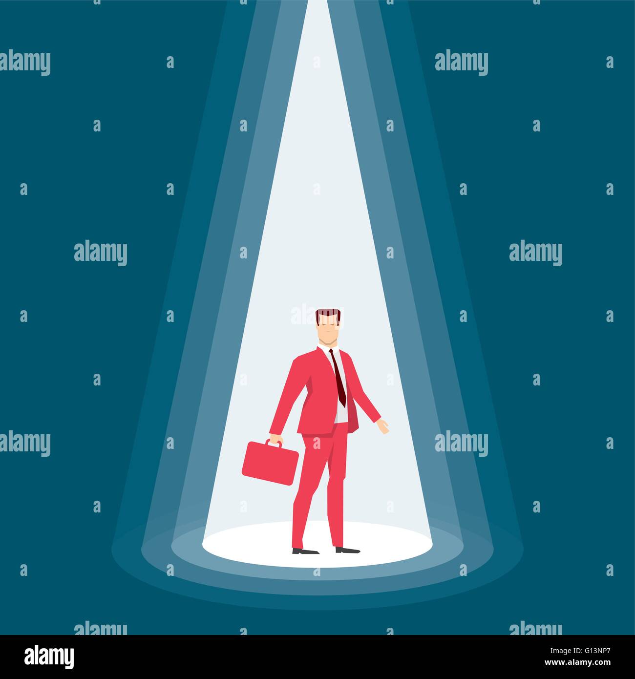 Red suit business people concept vector illustration Stock Vector Image ...