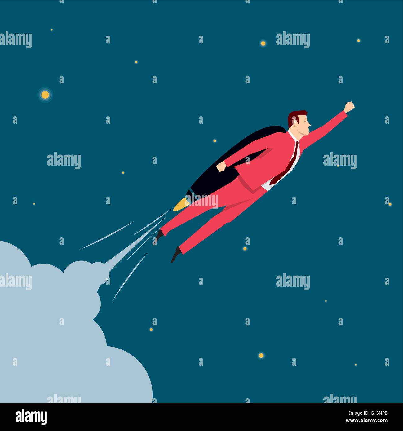 Red suit business people concept vector illustration Stock Vector Image ...