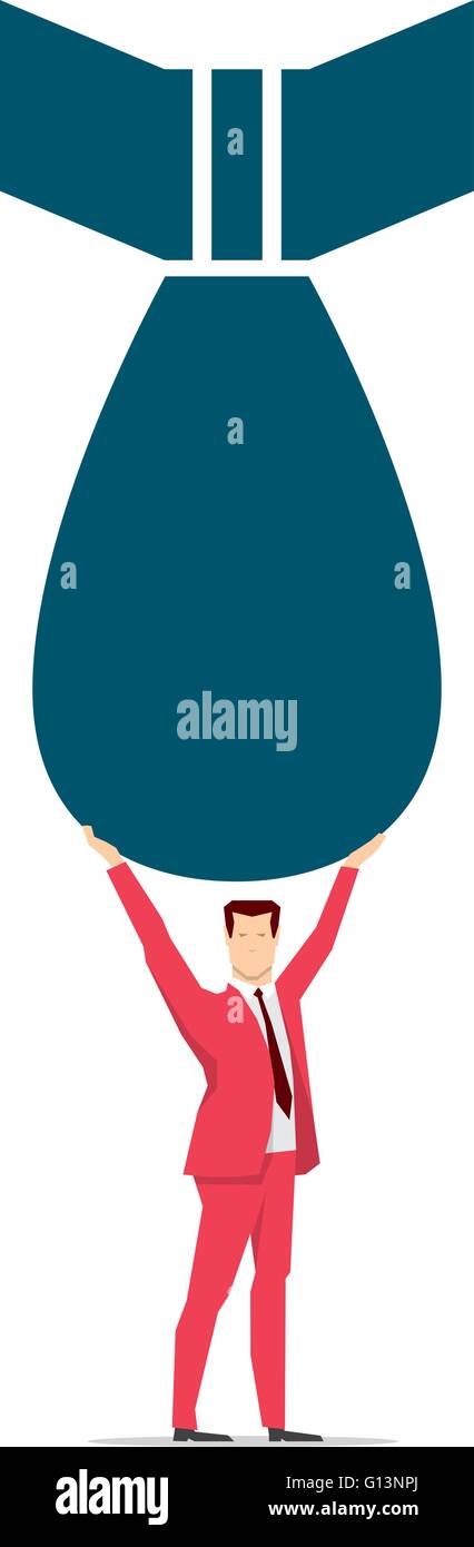 Red suit business people concept vector illustration Stock Vector Image ...