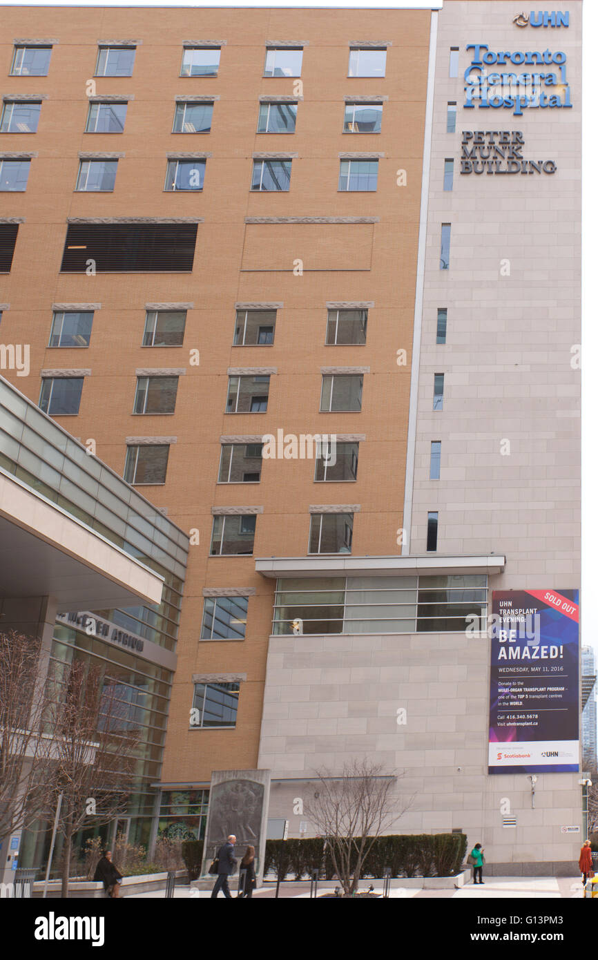 TORONTO - APRIL 28, 2016: The Toronto General Hospital, is a major ...