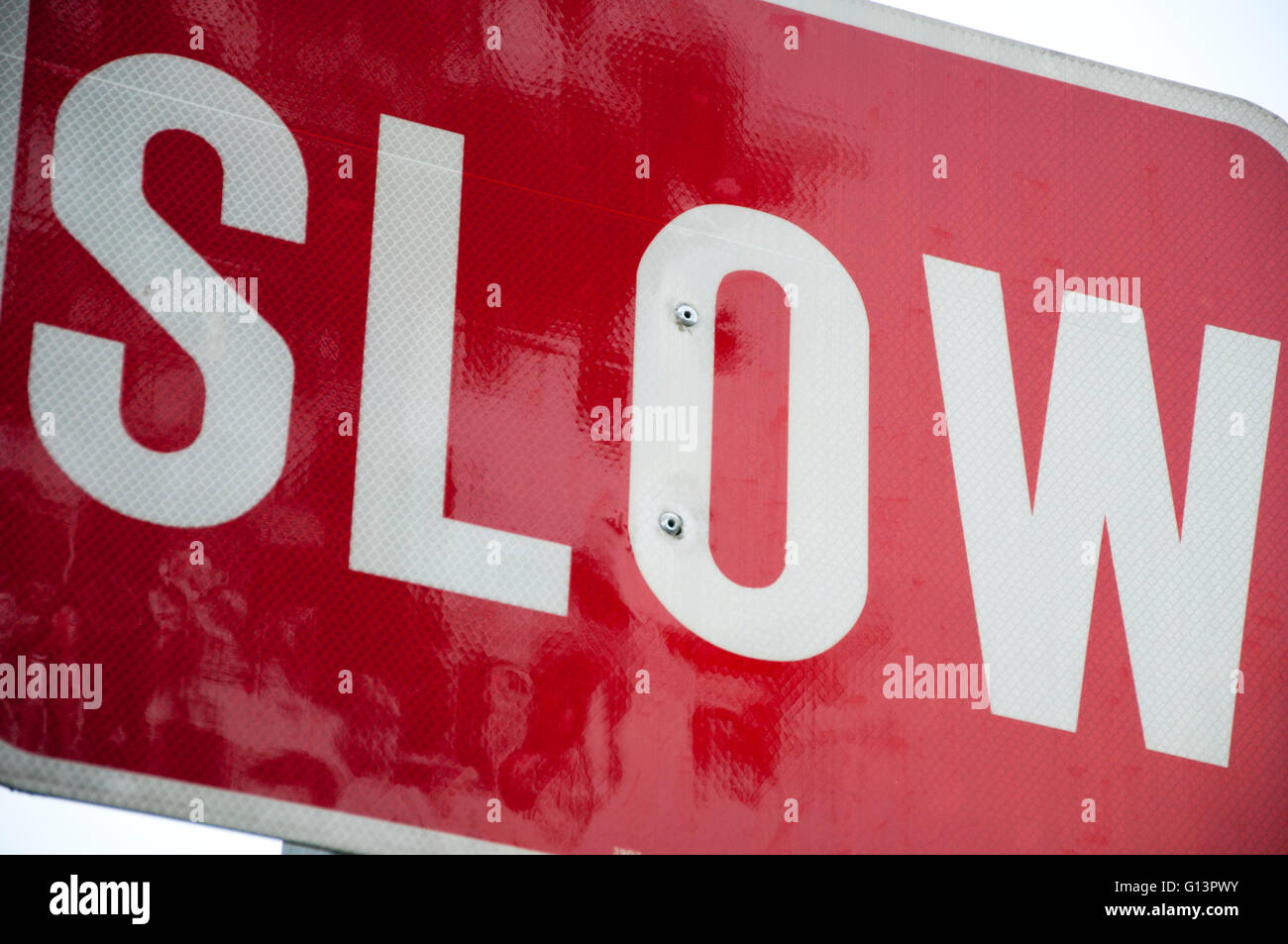 Slow signage hi-res stock photography and images - Alamy