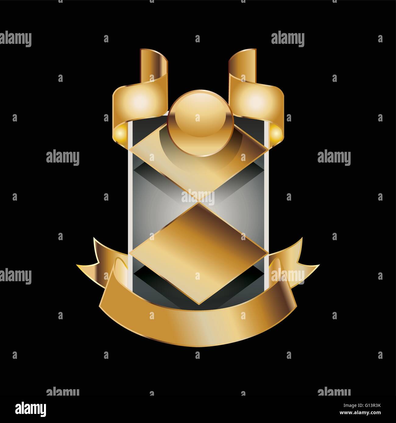 Golden royal label design packing Stock Vector Images - Alamy
