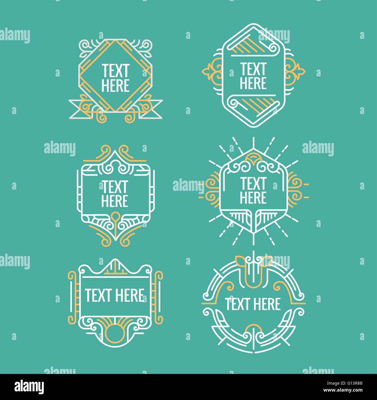 Art deco neon sign Stock Vector Images - Alamy