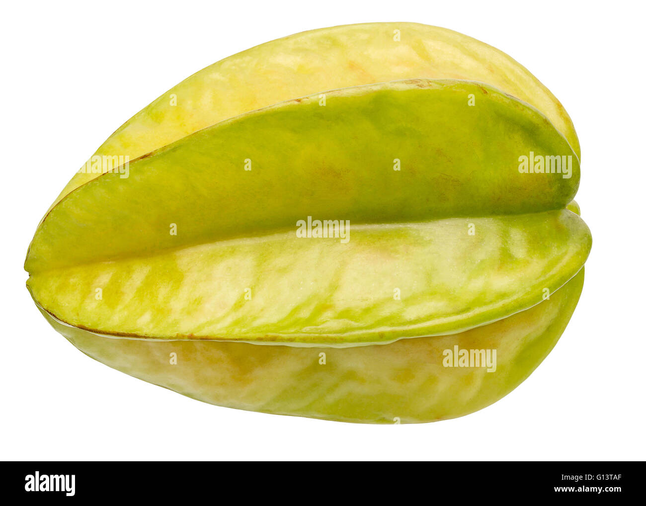 Fresh Carambola Isolated on White Background in Full Depth of Field ...