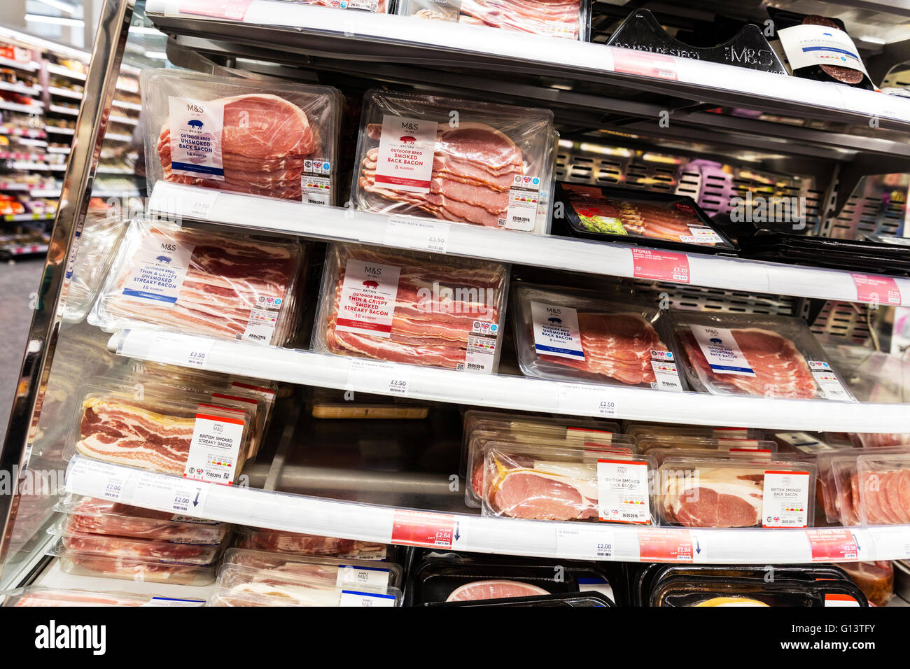 Bacon packs processed pre packed pork product products Butcher butchers ...