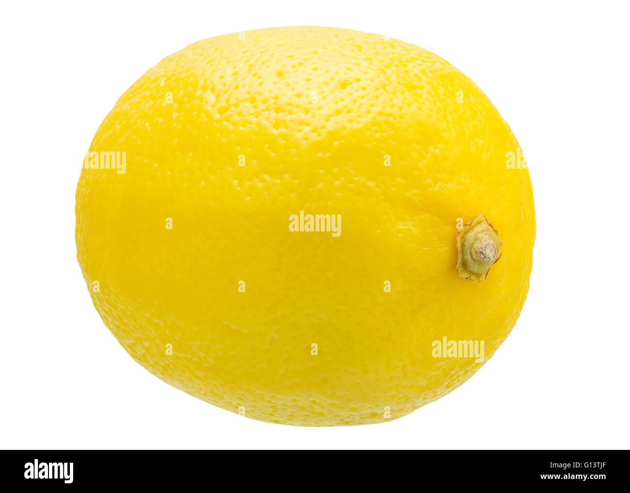 Fresh Yellow Lemon Isolated on White Background in Full Depth of Field ...
