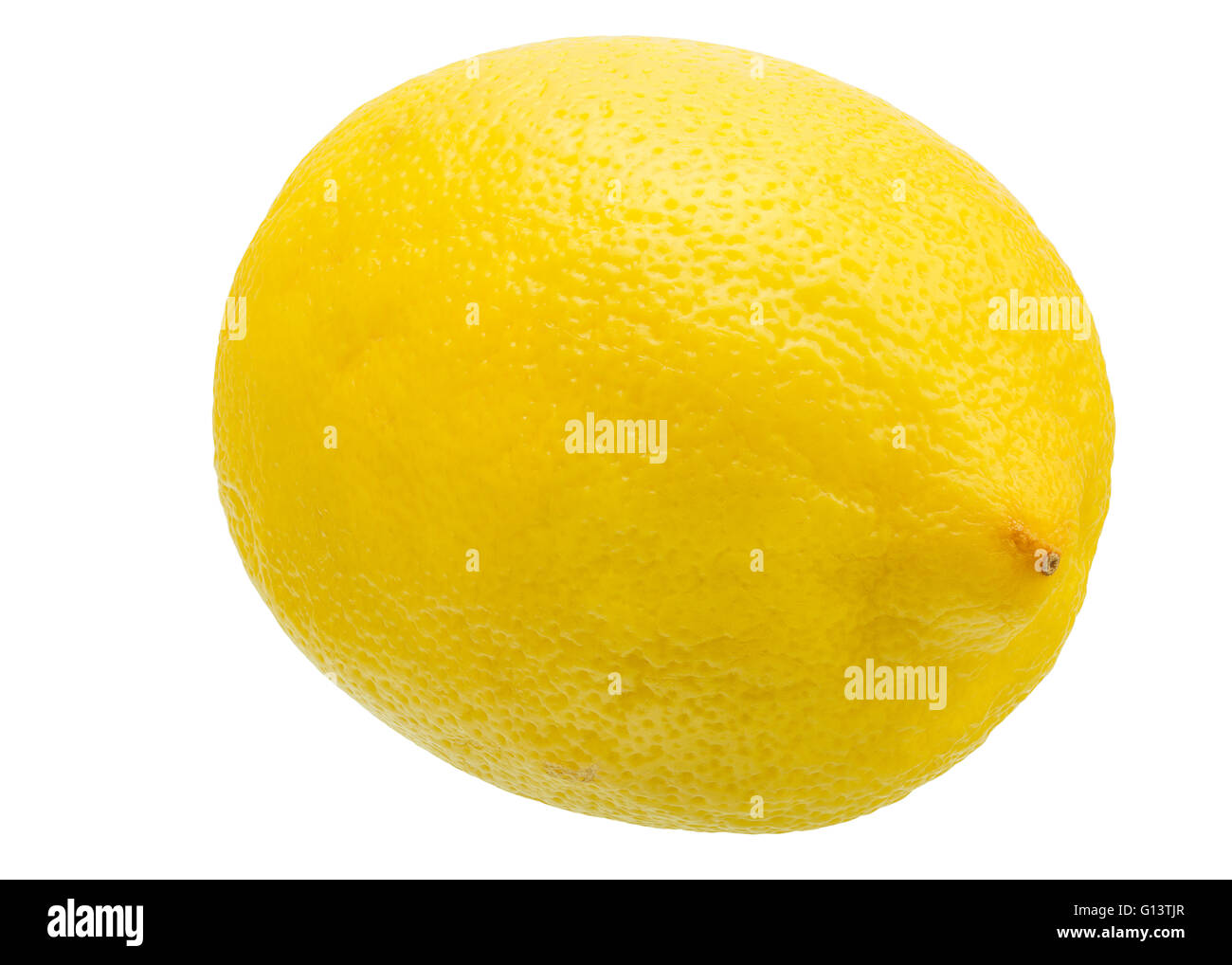 Fresh Yellow Lemon Isolated on White Background in Full Depth of Field ...