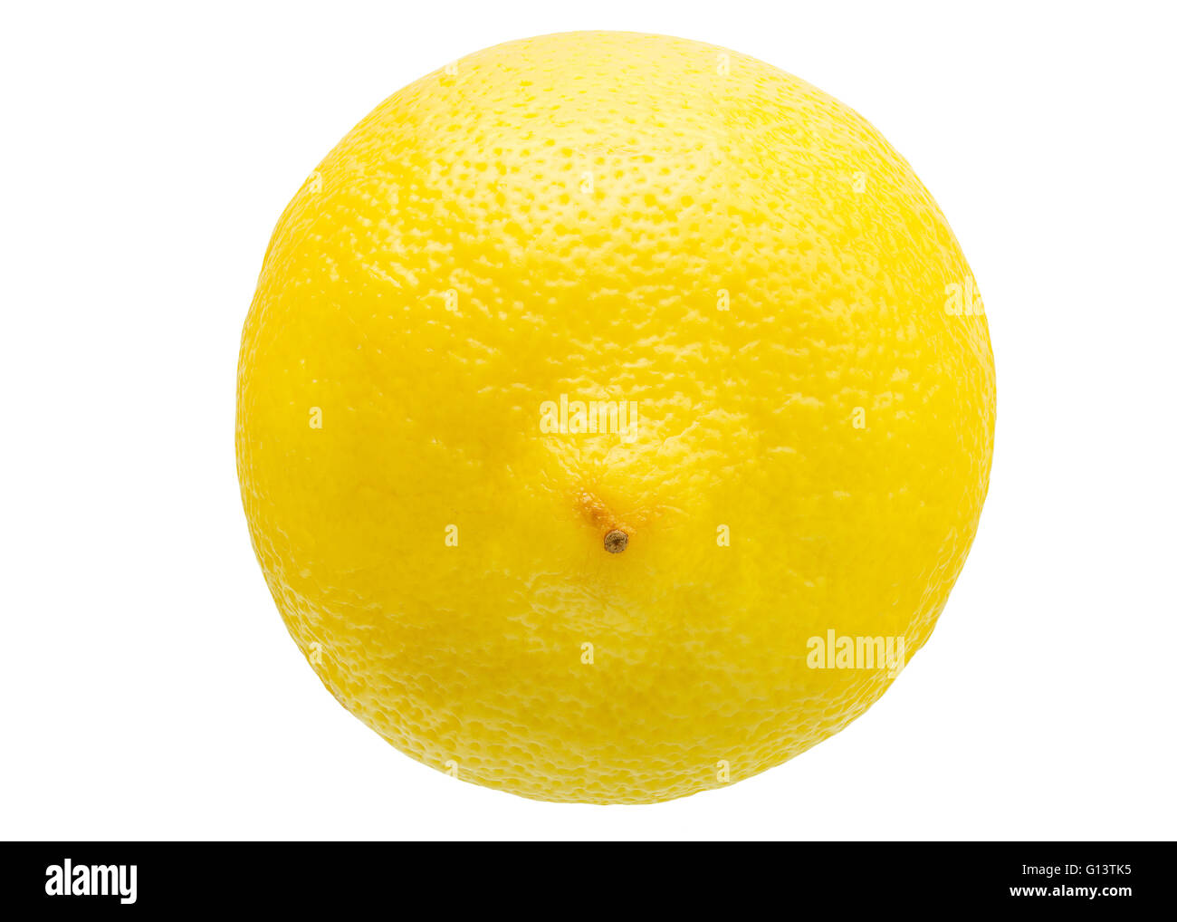 Fresh Yellow Lemon Isolated on White Background in Full Depth of Field ...