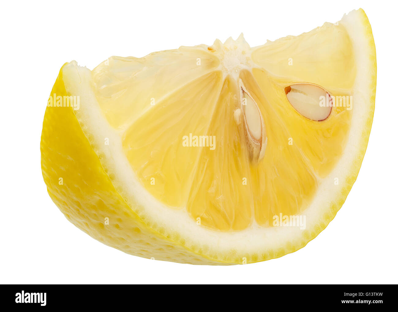 Fresh Yellow Lemon Isolated on White Background in Full Depth of Field ...
