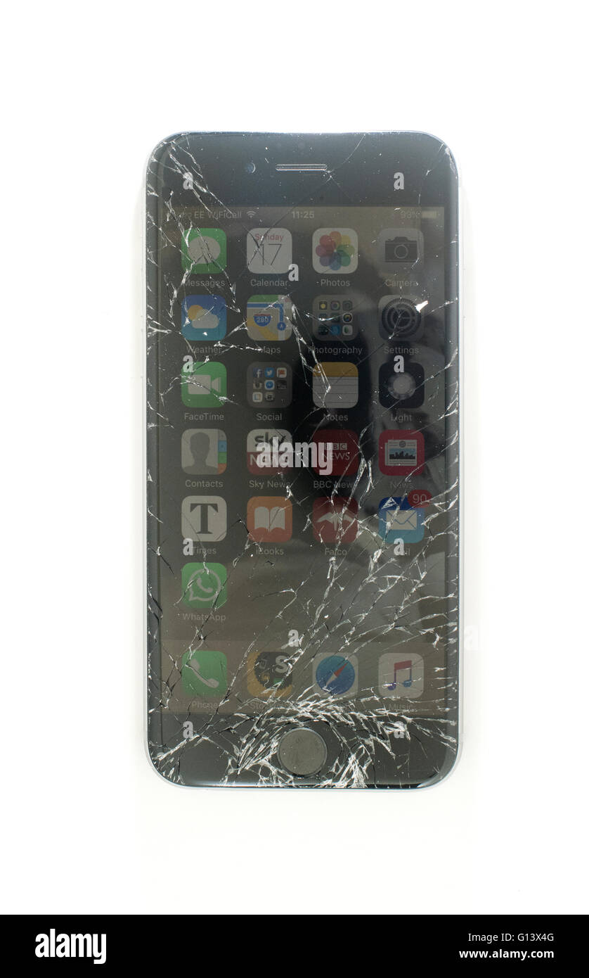 Screen smashed hi-res stock photography and images - Alamy