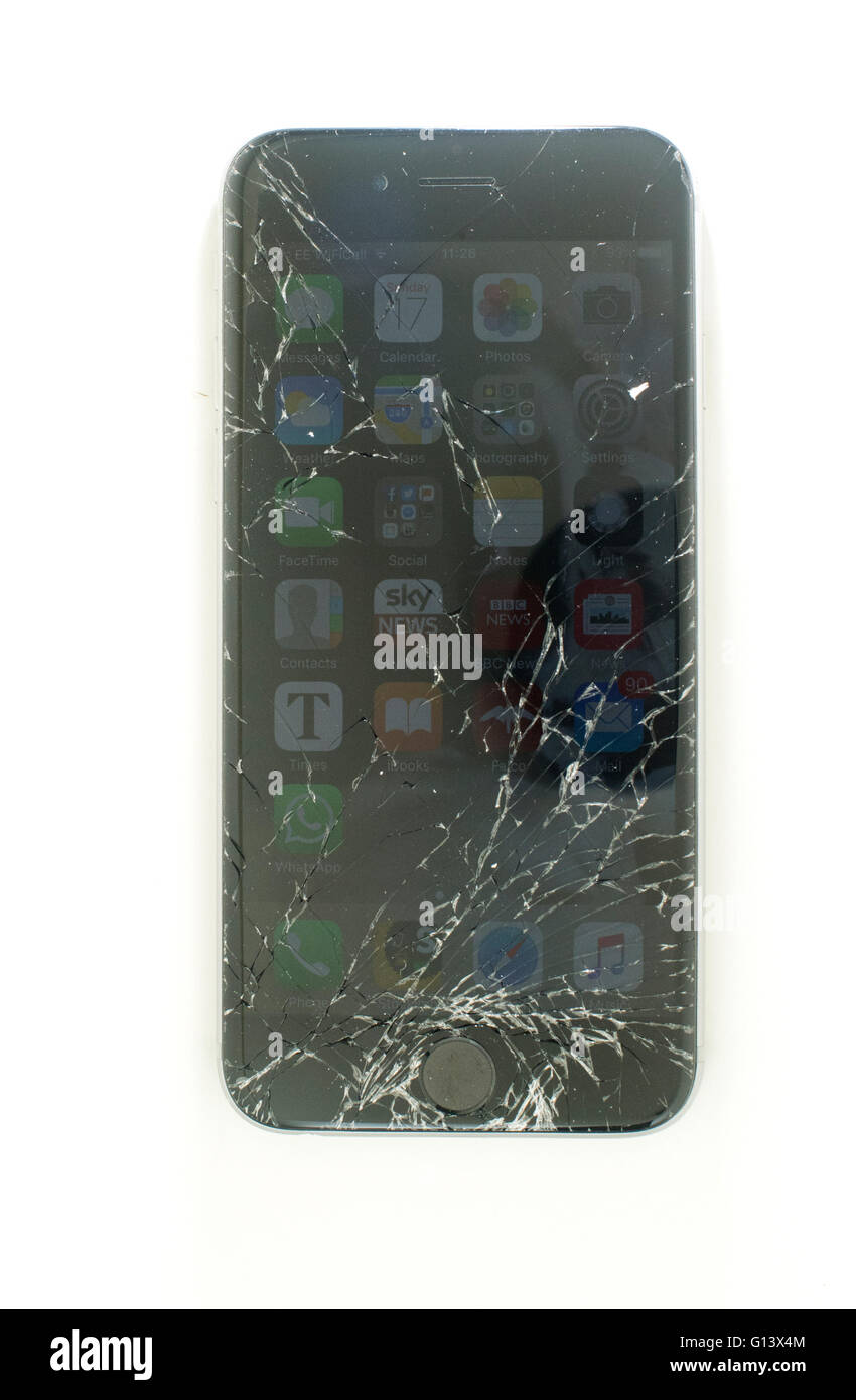 Screen smashed hi-res stock photography and images - Alamy