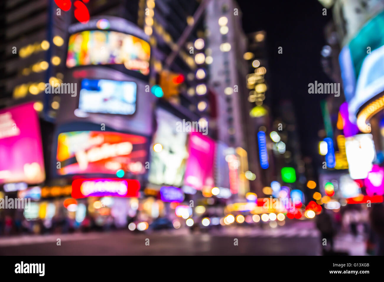 New York City Lights Blurred