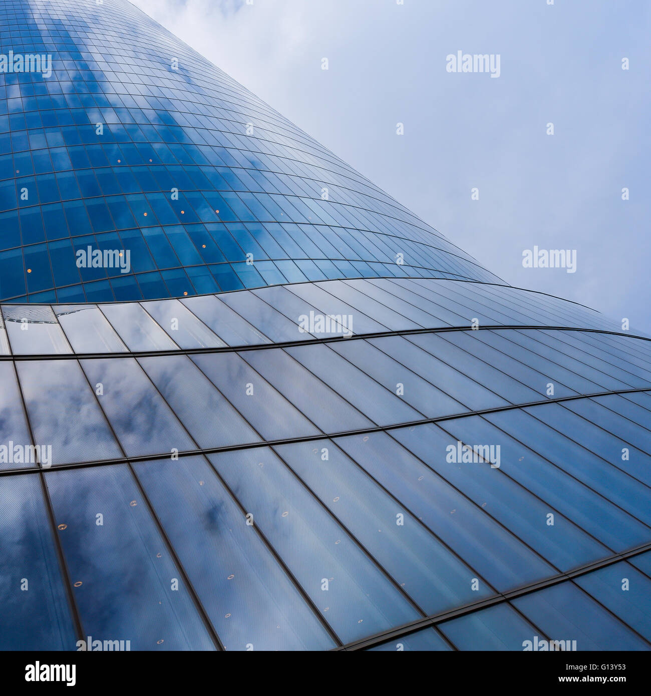 Perspective wide angle view industrial architecture Stock Photo - Alamy