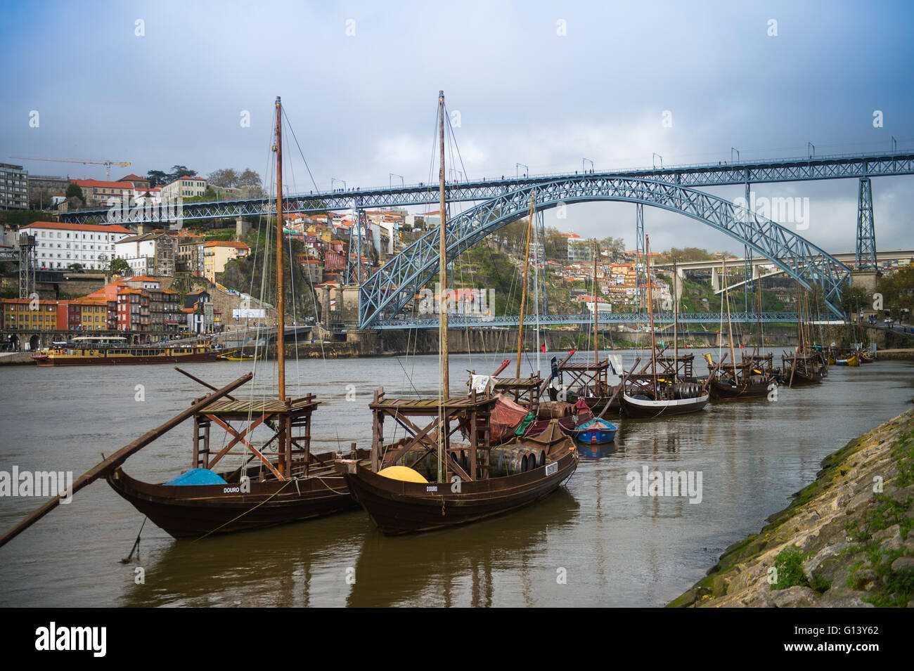 Porto, Portugal old town on the Douro River Stock Photo - Alamy