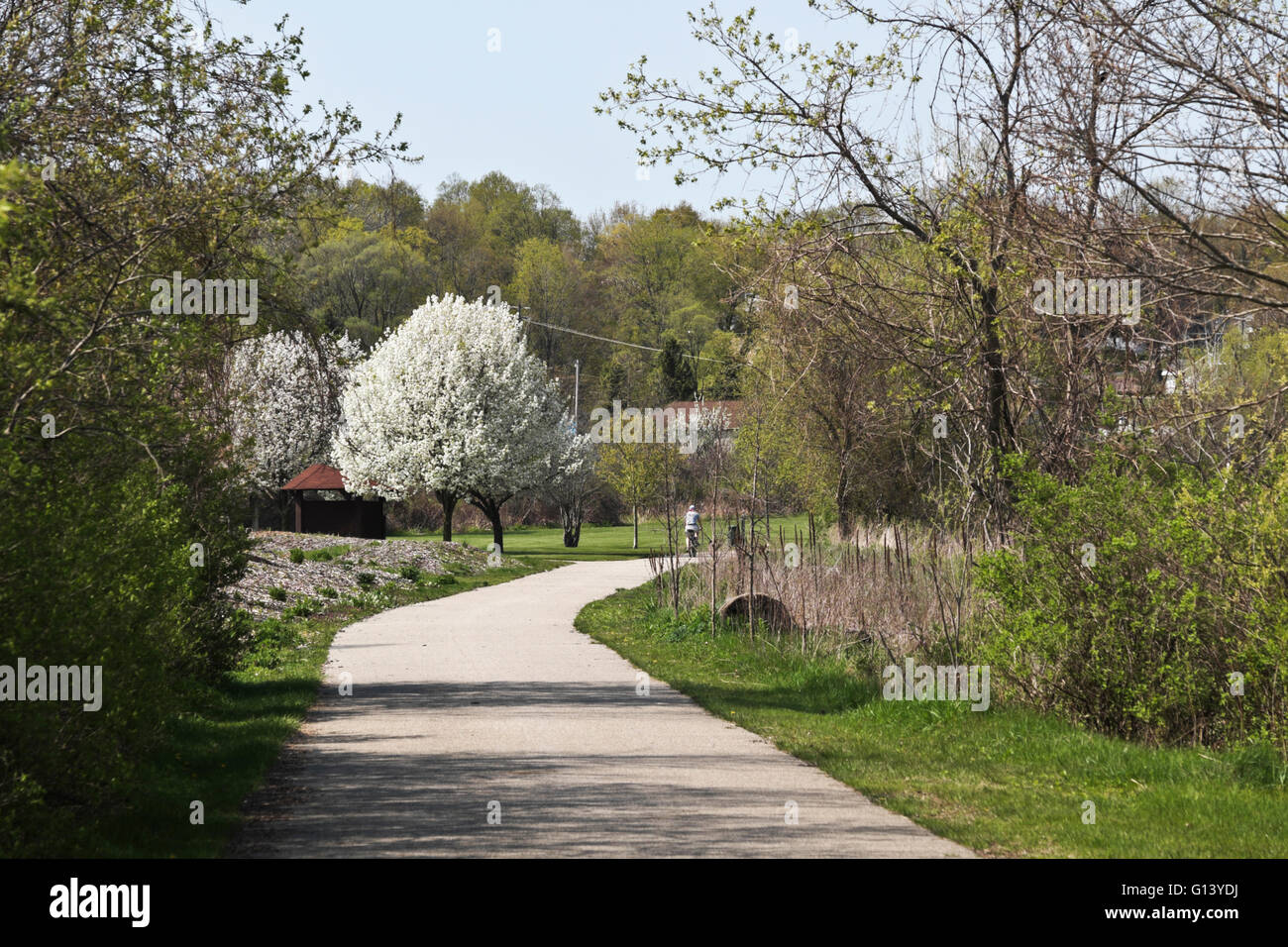 Springtime in Michigan on the Hart-Montague State Park Bicycle Path ...