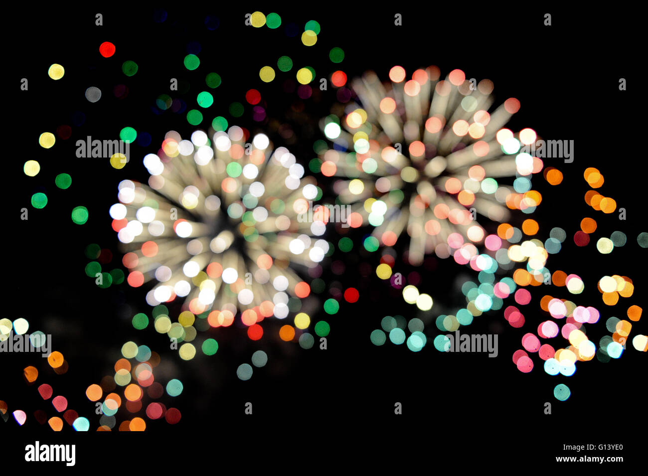 Fireworks light up the sky with dazzling display Stock Photo - Alamy