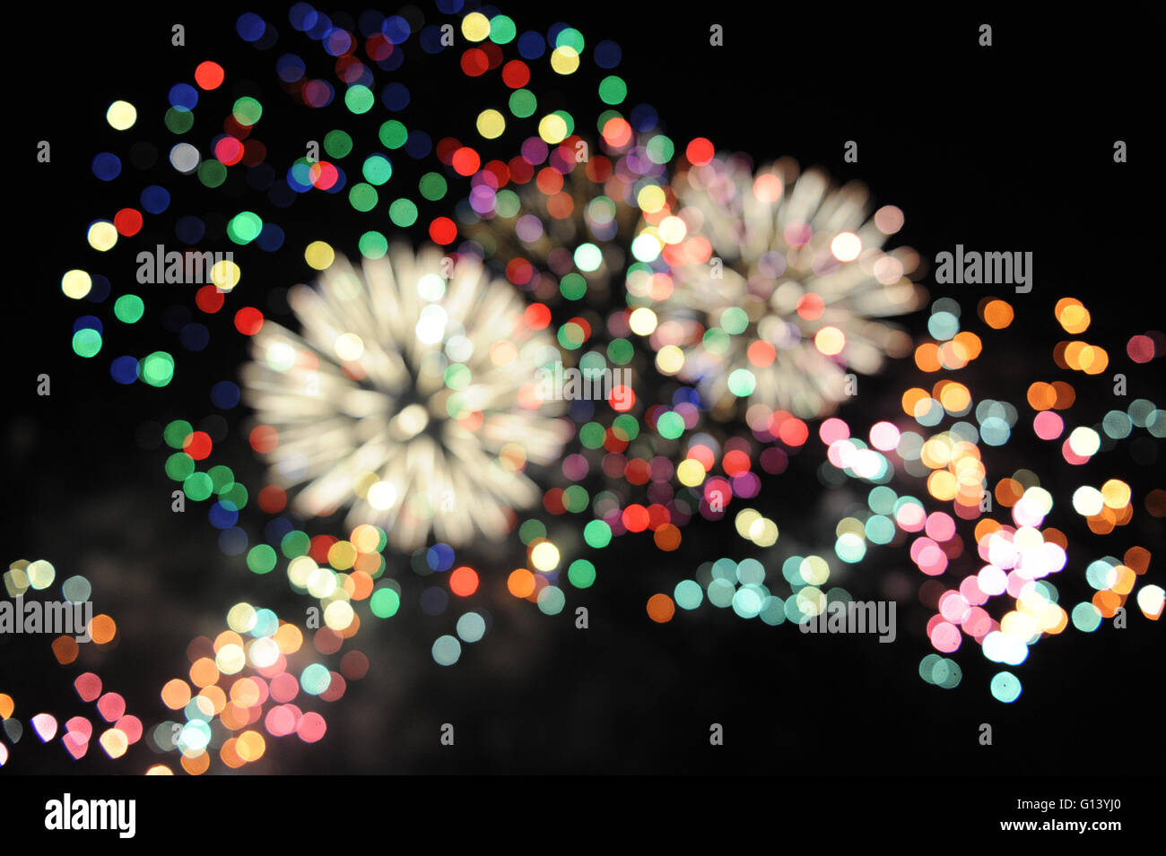 Fireworks light up the sky with dazzling display Stock Photo - Alamy