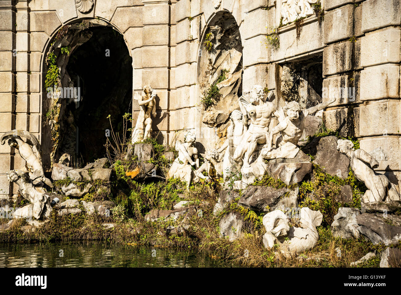 Royal Palace fountain Stock Photo - Alamy