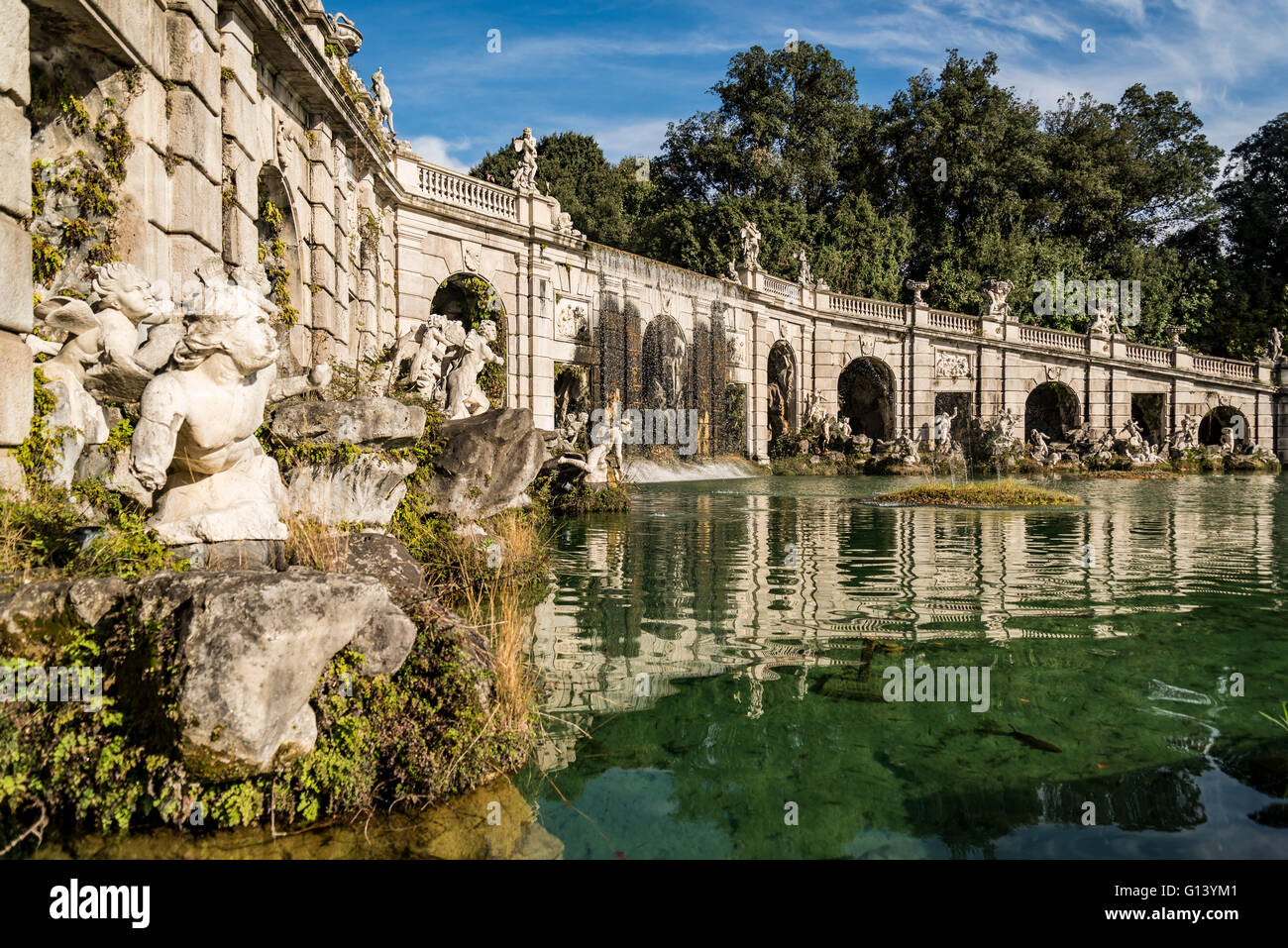 Royal Palace fountain Stock Photo - Alamy