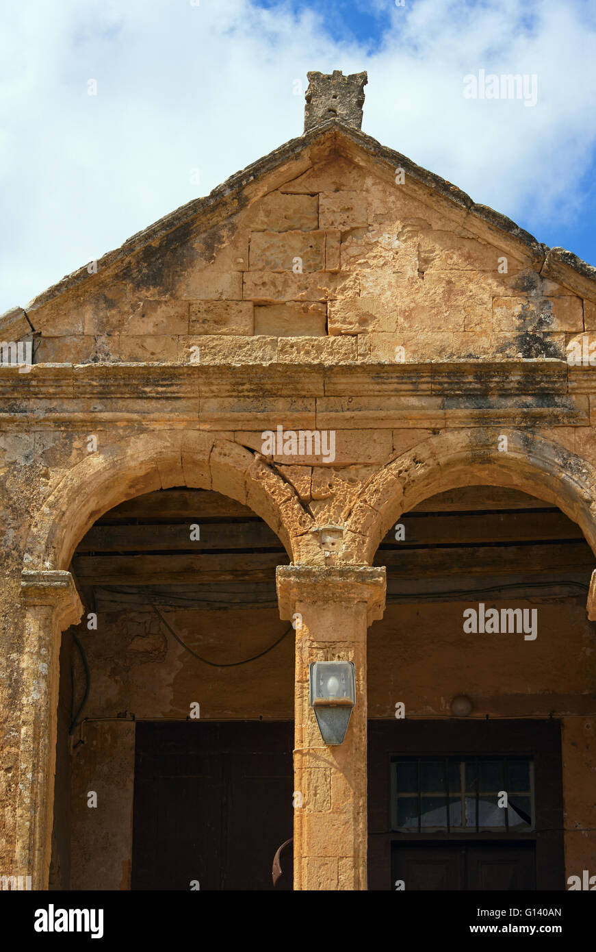 Architectural detail Orthodox monastery in Greece Stock Photo - Alamy