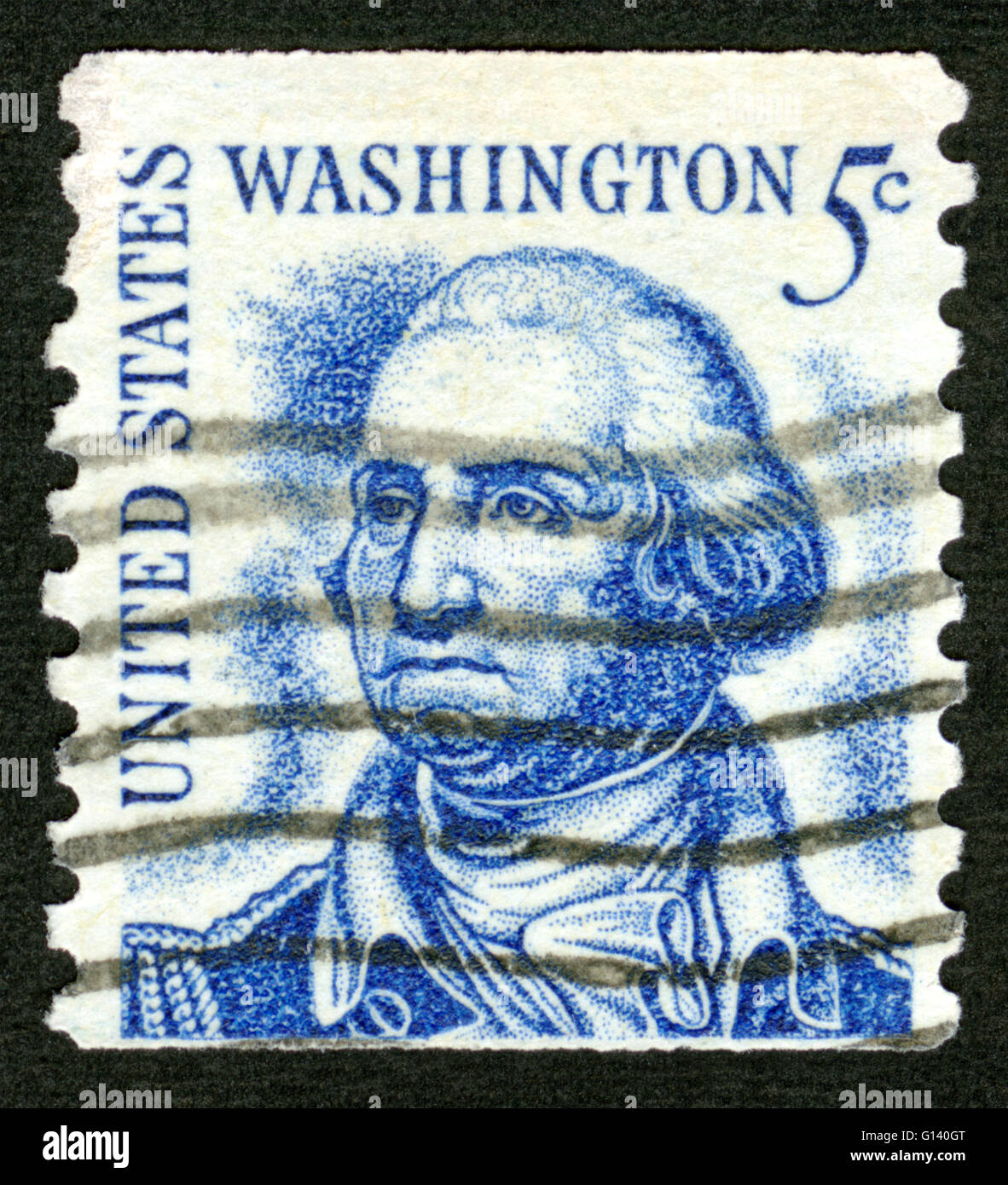 US postage stamp, Washington Stock Photo - Alamy