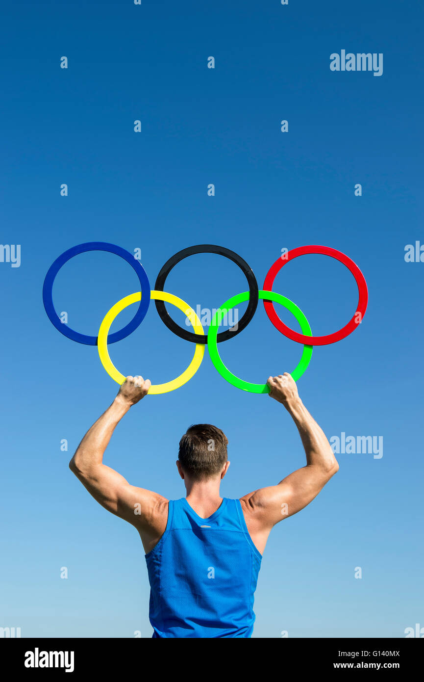 Olympics rings symbol sign hi-res stock photography and images - Alamy