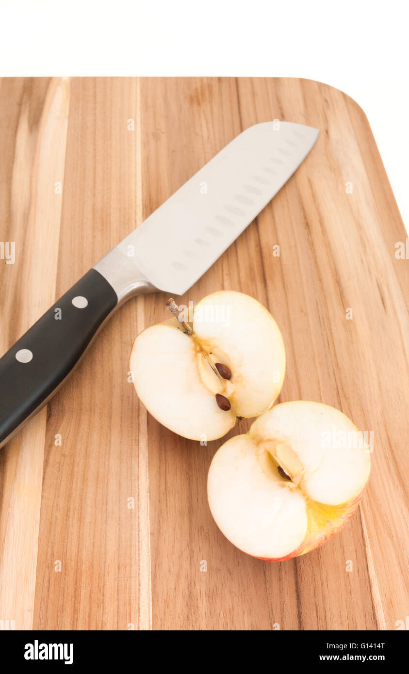 Cutting apple knife hi-res stock photography and images - Alamy