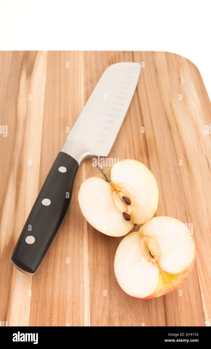 Cutting apple knife hi-res stock photography and images - Alamy