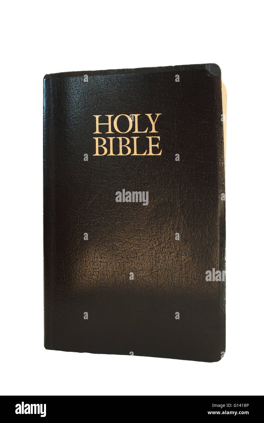 Holy Bible on white Stock Photo - Alamy