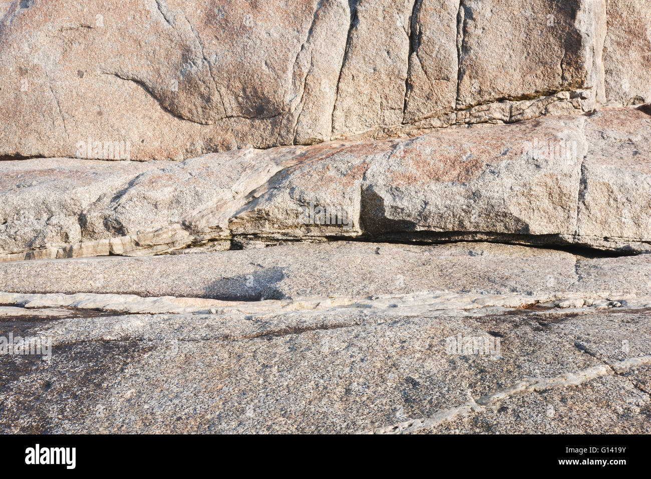 Granite rock detail on sunny day Stock Photo - Alamy