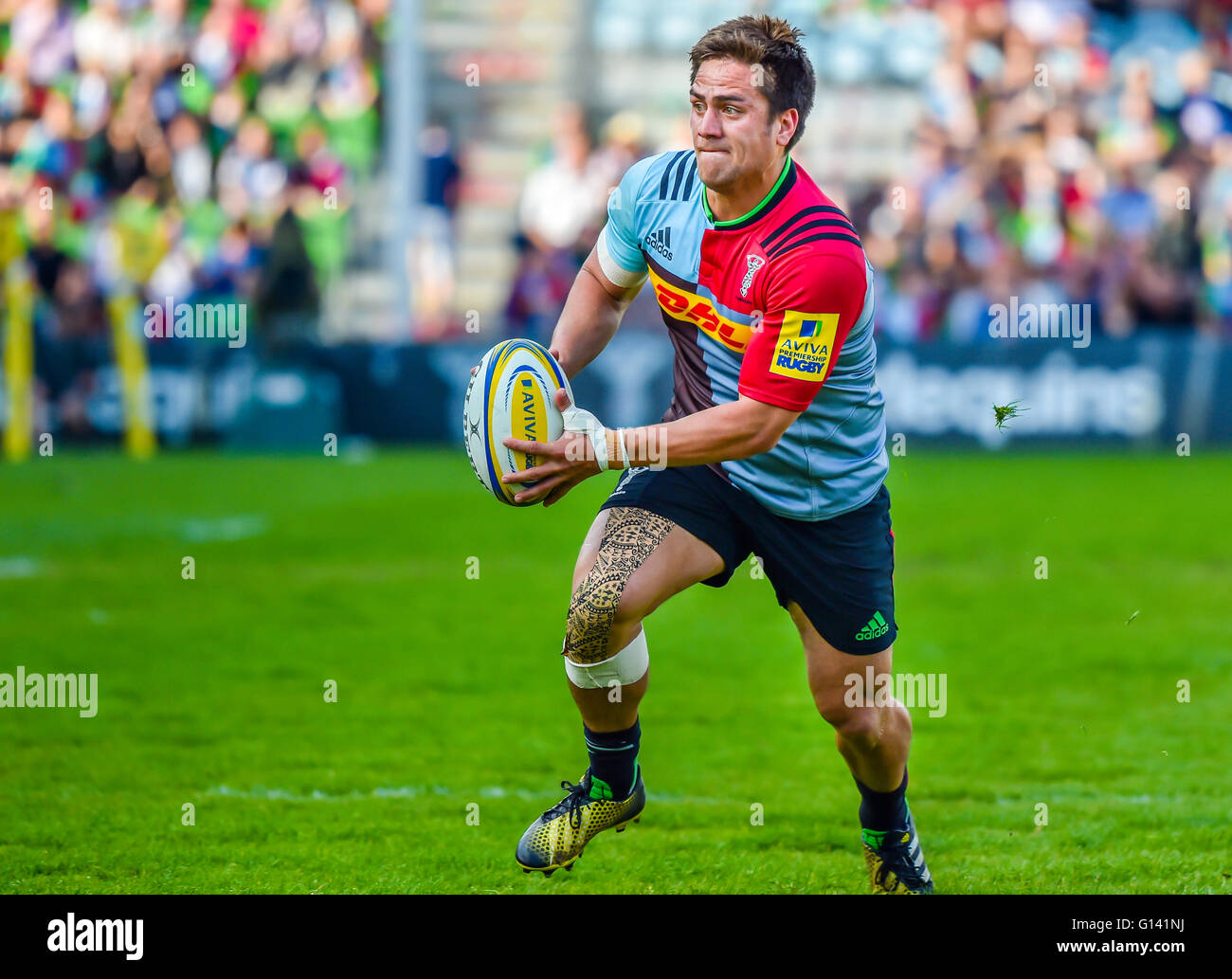 London, UK. 7th May, 2016. Harlequins player - Ben Botica was in action ...