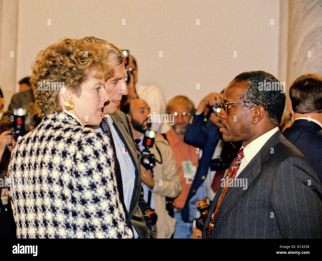 Virginia Thomas, left, United States Senator John Danforth (Republican ...
