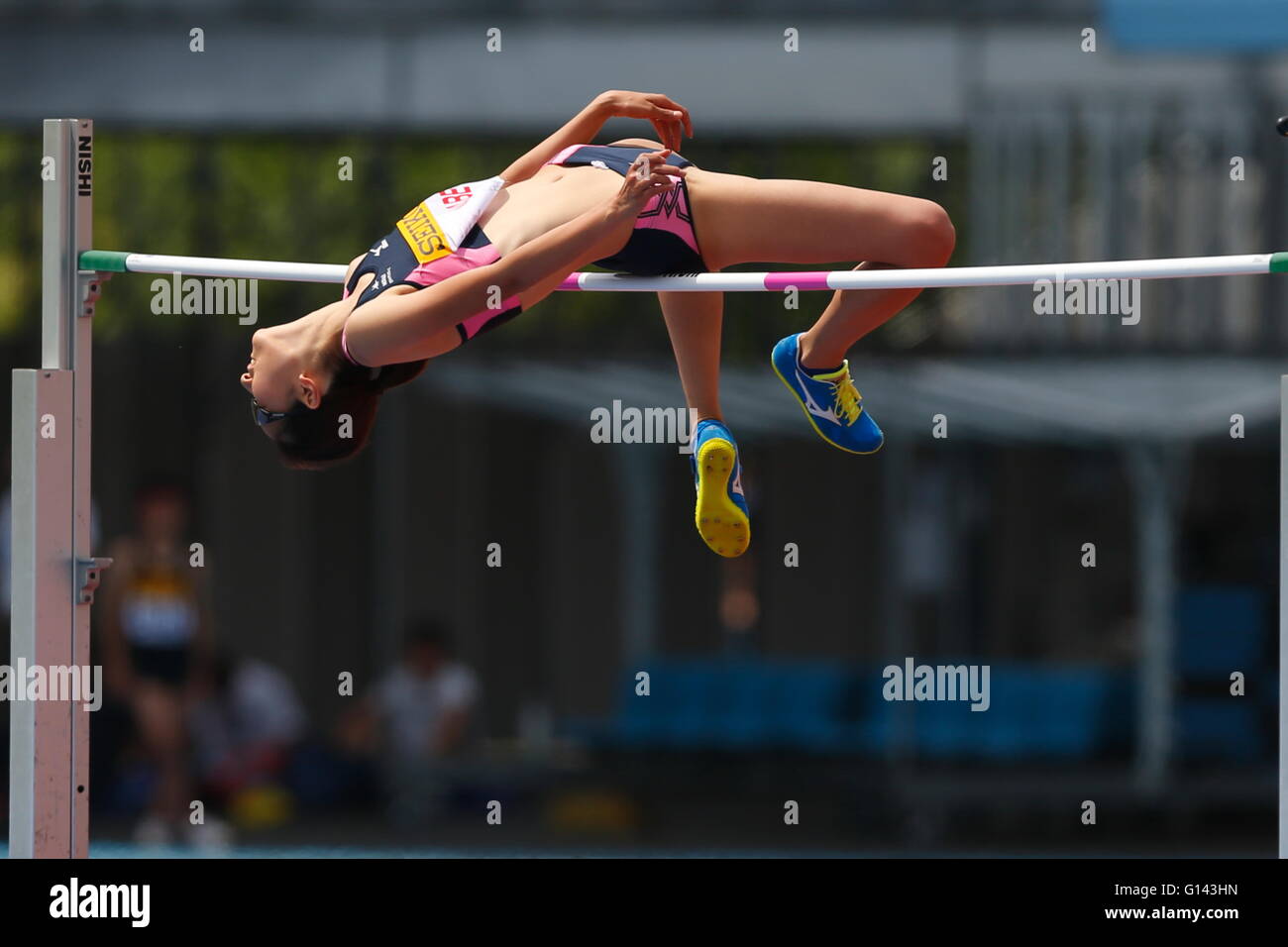 Kawasaki Women's High Jump at Todoroki Stadium, Kanagawa, Japan. 8th ...