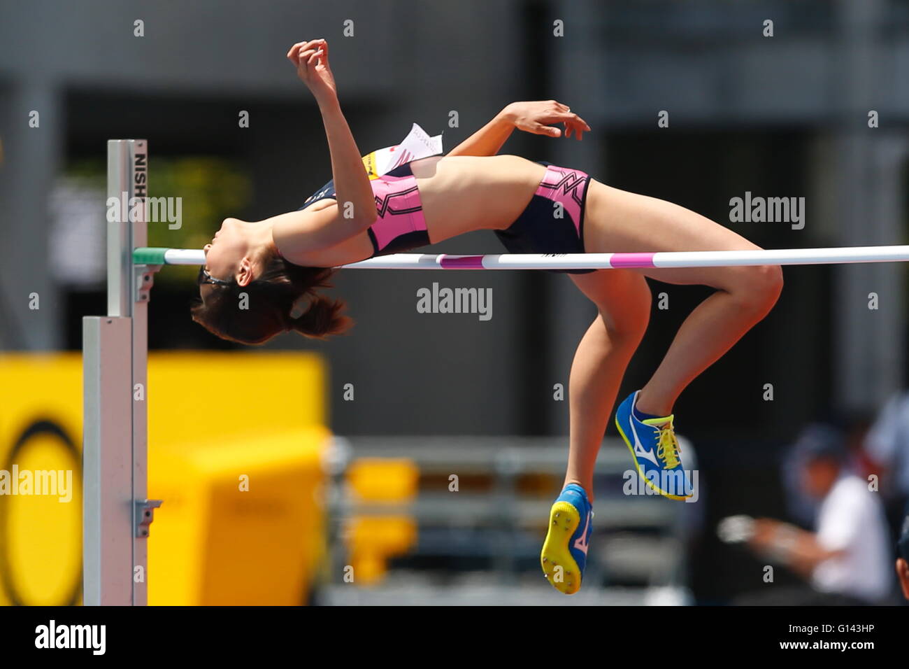 Kawasaki Women's High Jump at Todoroki Stadium, Kanagawa, Japan. 8th ...