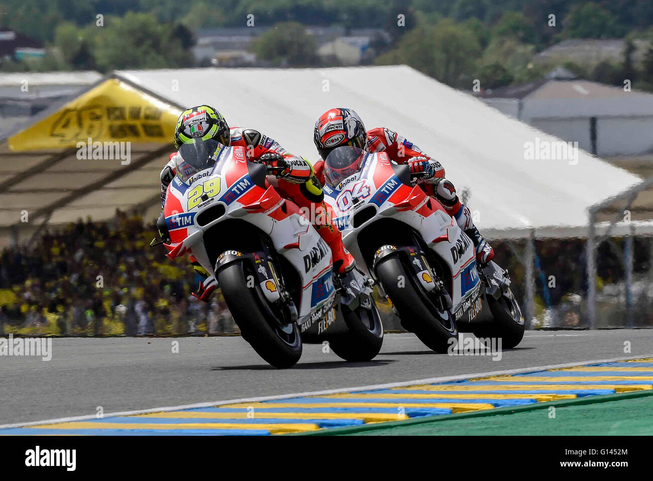 Le Mans, France. 8th May, 2016. Andrea Iannone of Italy and Ducati Team ...