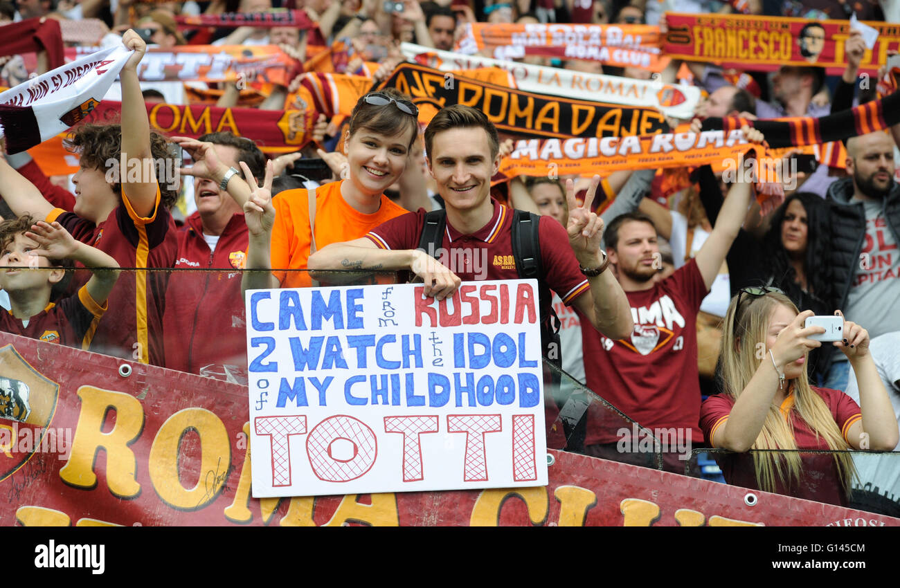 Stadium Olimpico, Rome, Italy. 08th May, 2016. Serie A football league ...