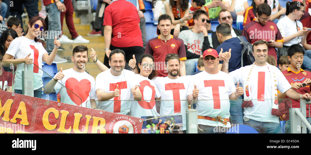Stadium Olimpico, Rome, Italy. 08th May, 2016. Serie A football league ...